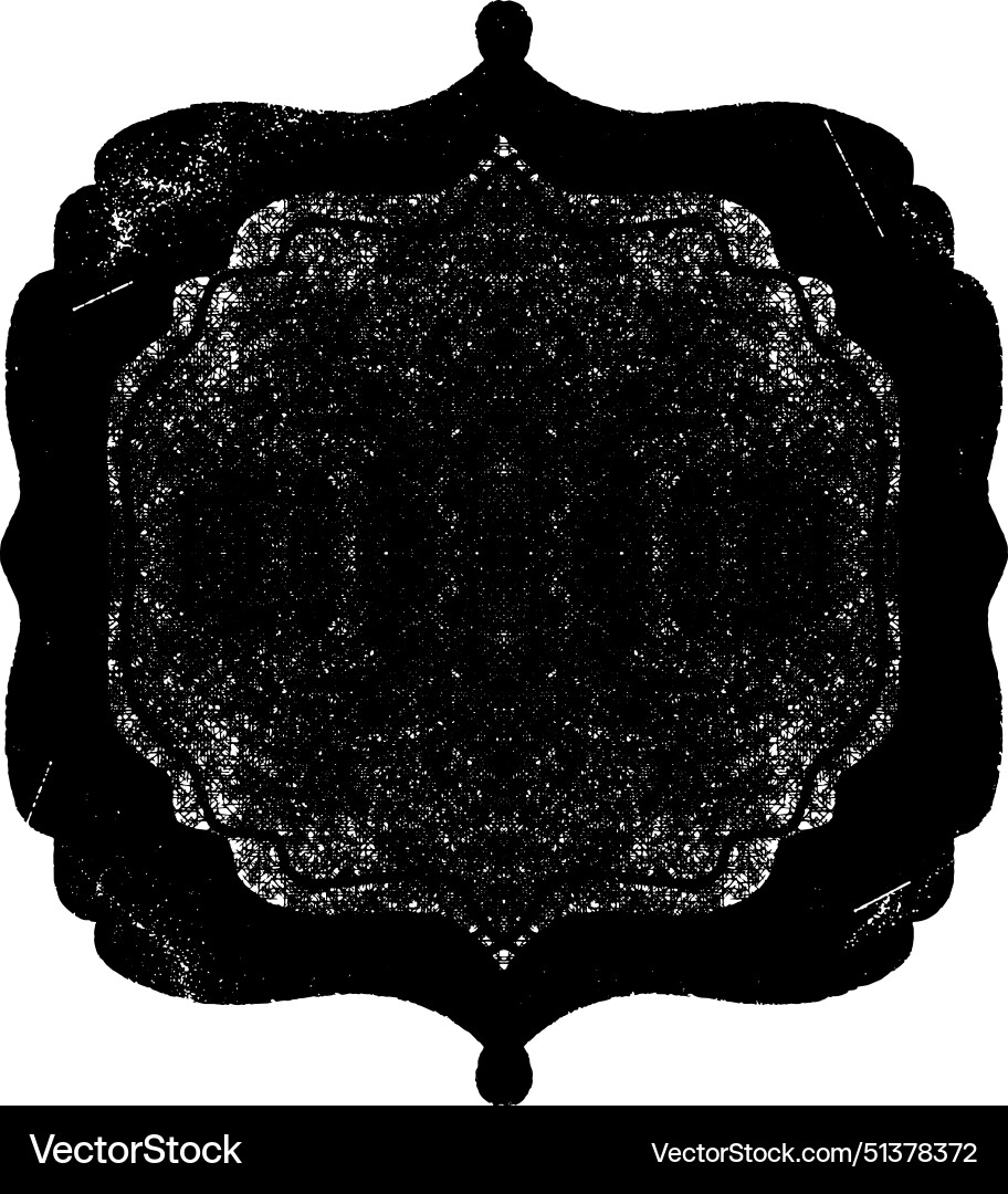 Curly tag frame background graphics shabby old Vector Image