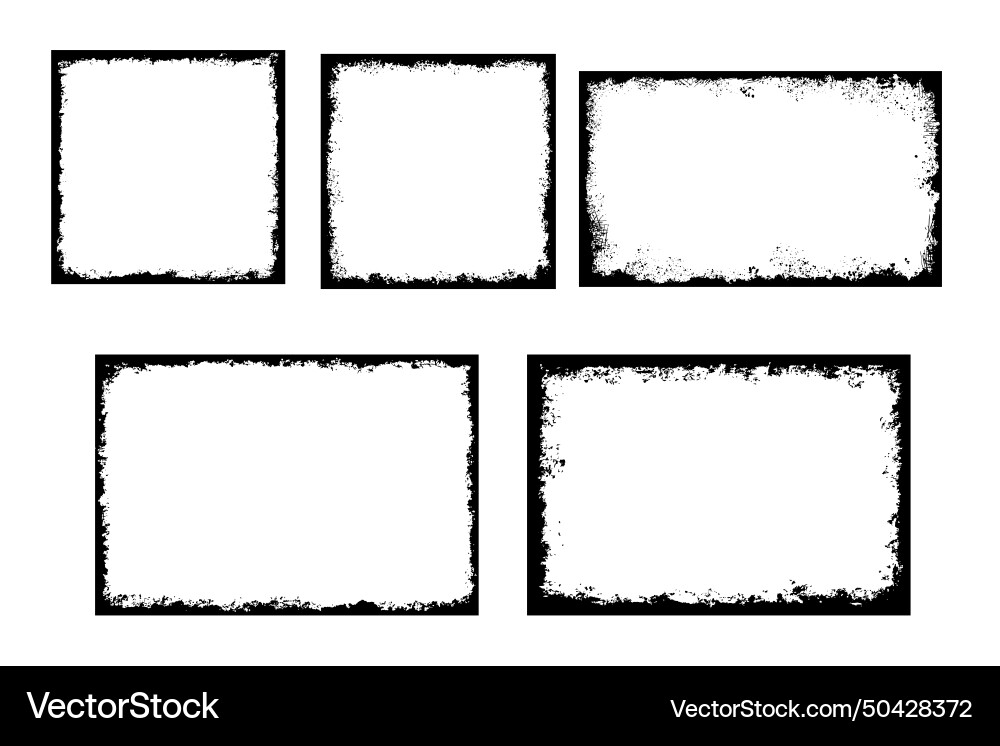 Grunge distressed frame Royalty Free Vector Image