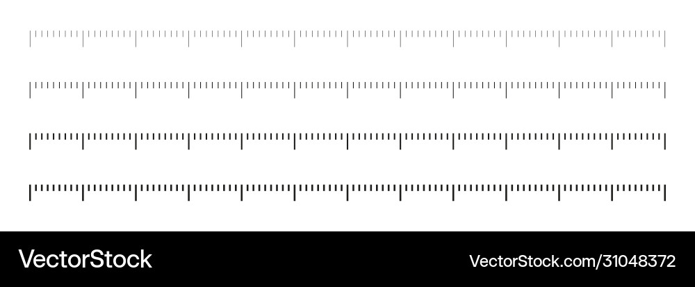Isolated Inch Ruler Measurement Tool Royalty Free Vector