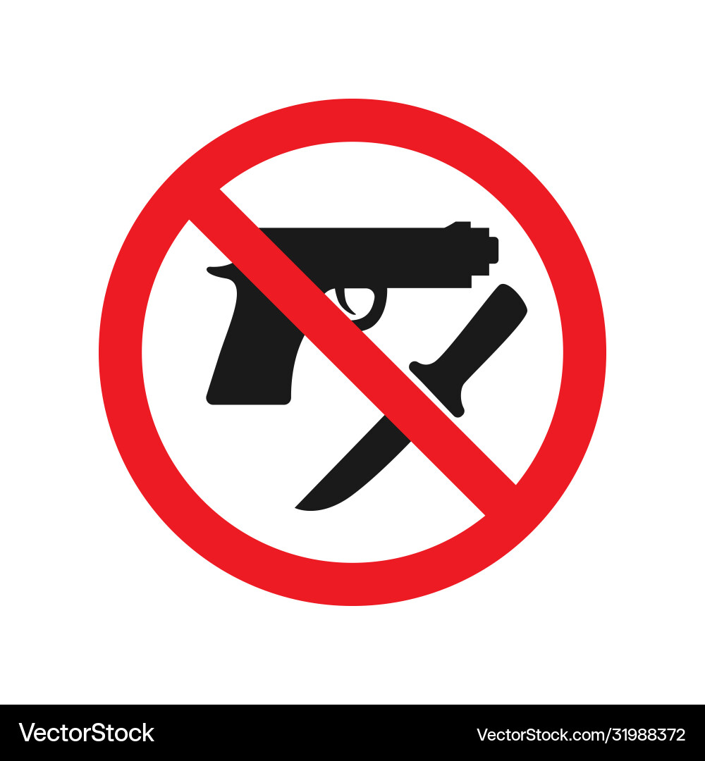 No Weapons Allowed Vector Images (over 390)