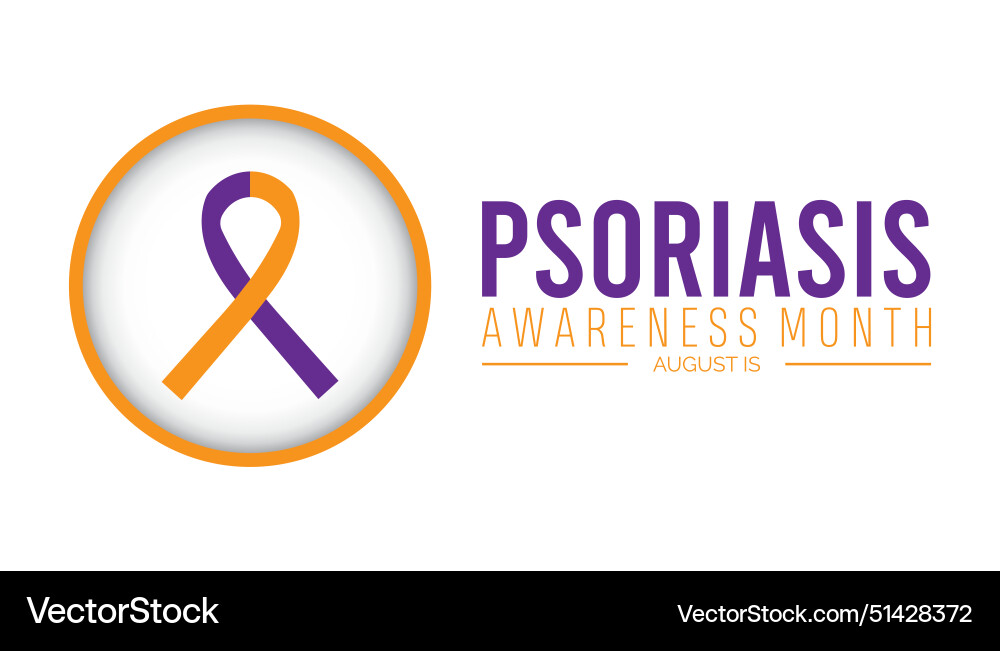 Psoriasis awareness month Royalty Free Vector Image