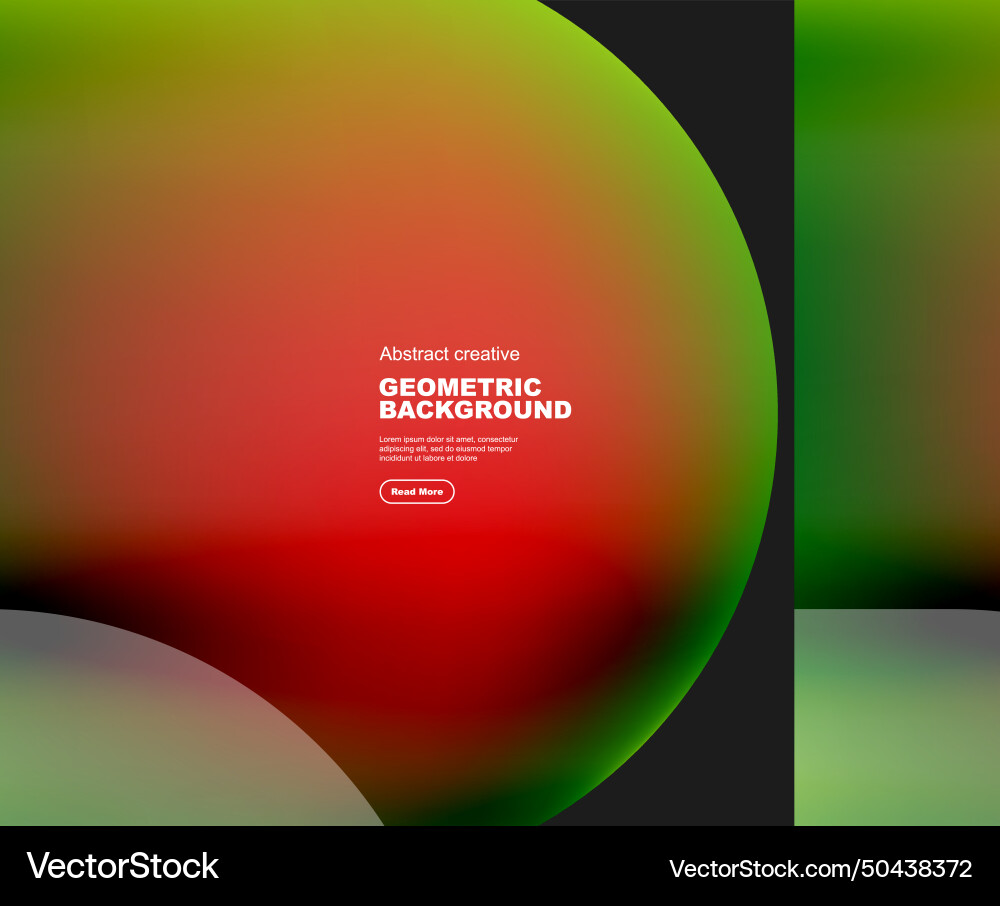 Round square geometric abstract background Vector Image