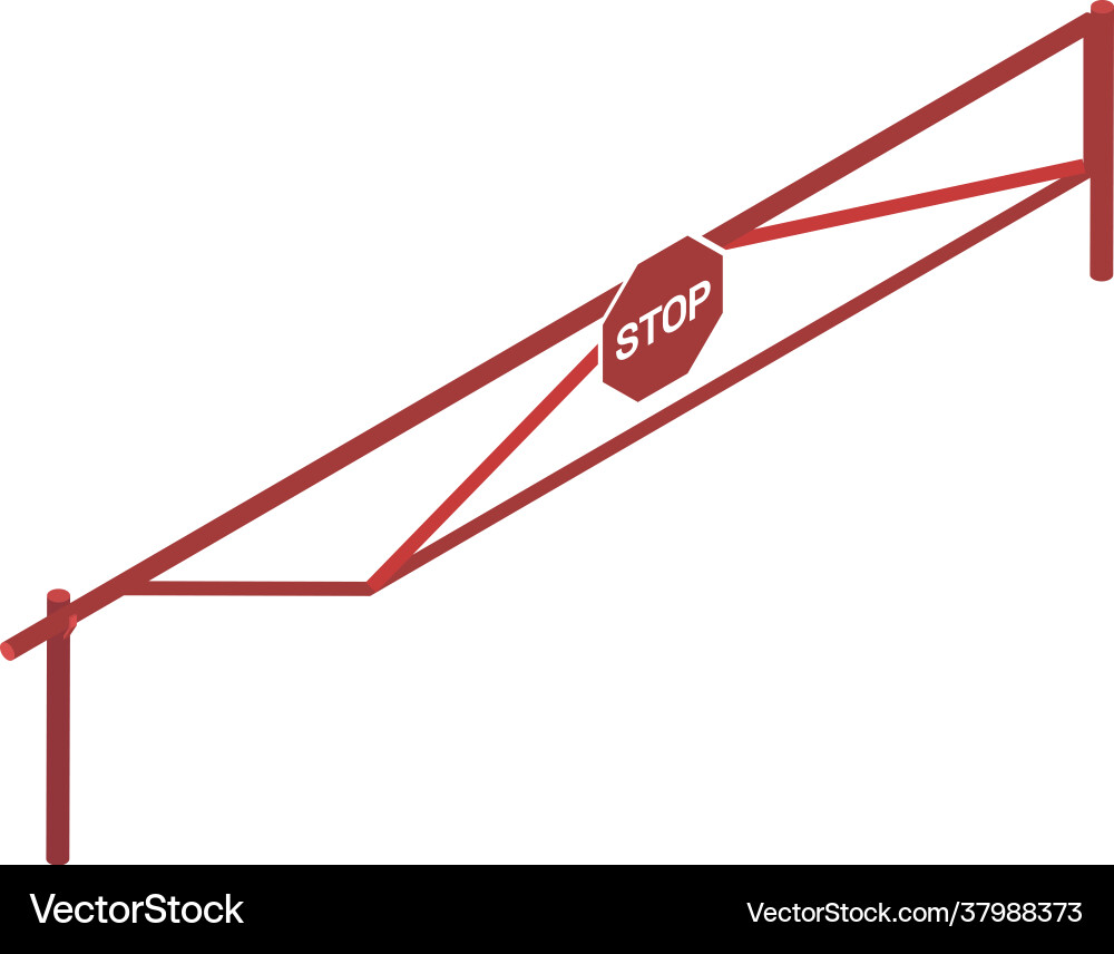Barrier gate Royalty Free Vector Image - VectorStock