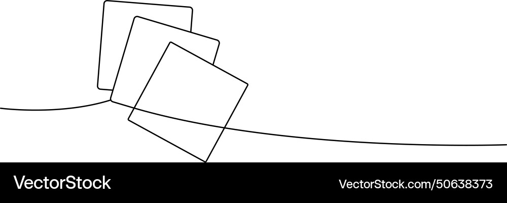 Cleaning rags one line continuous drawing Vector Image