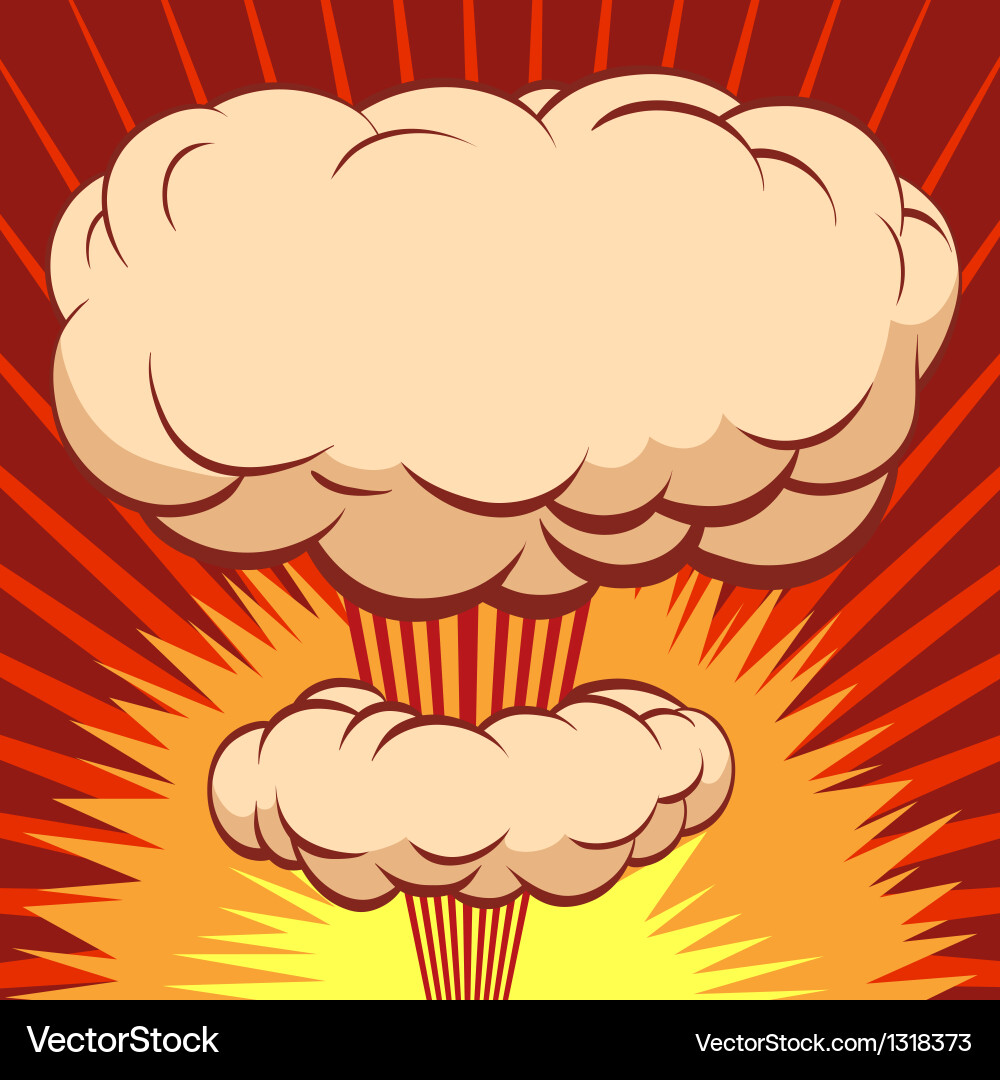 Comic book explosion element Royalty Free Vector Image