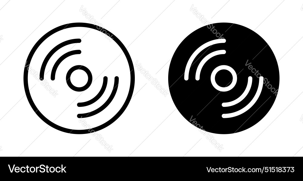 Vinyl icon Royalty Free Vector Image - VectorStock