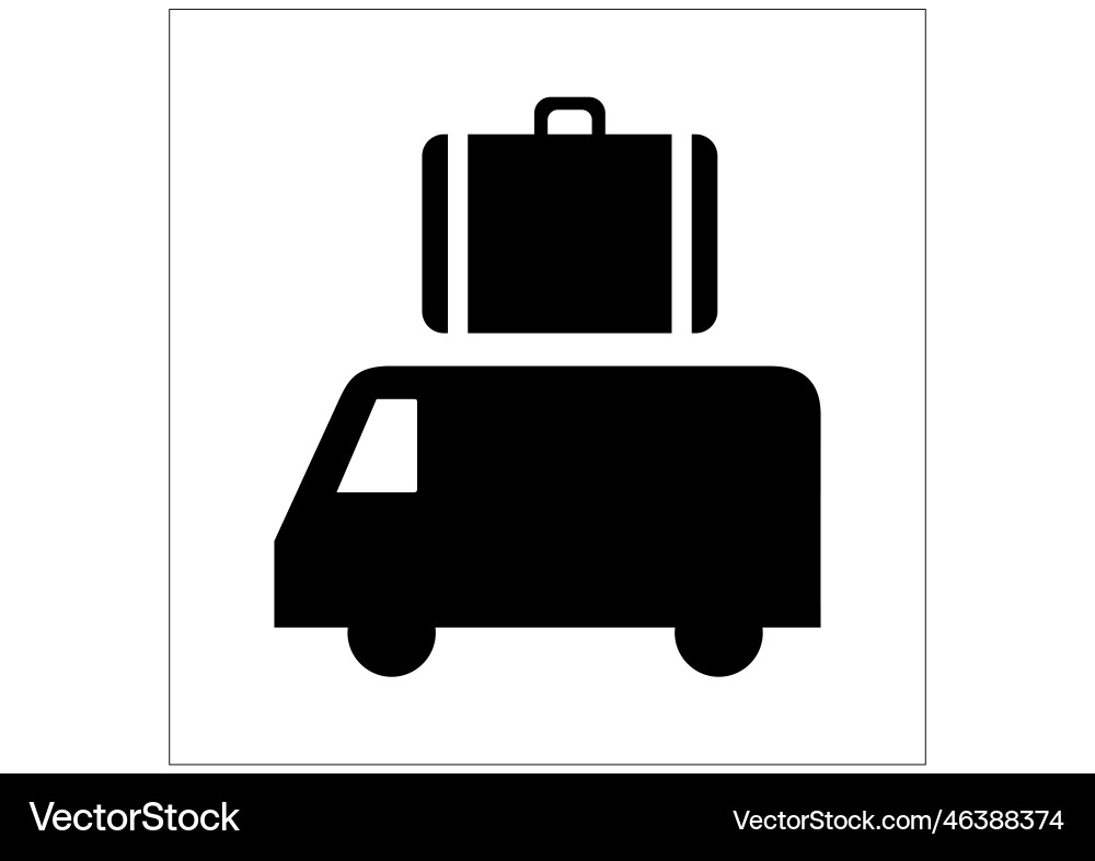 Baggage delivery Royalty Free Vector Image - VectorStock