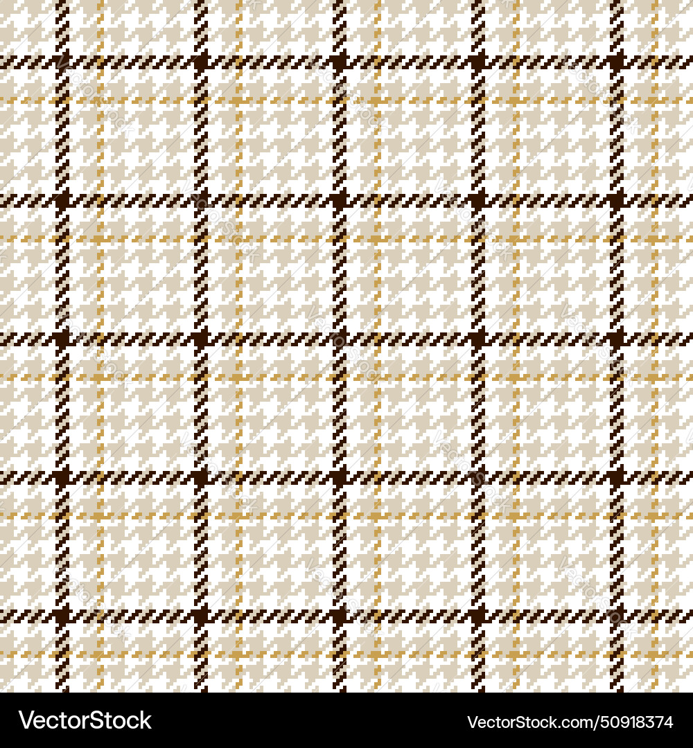 Houndstooth classic plaid seamless pattern Vector Image