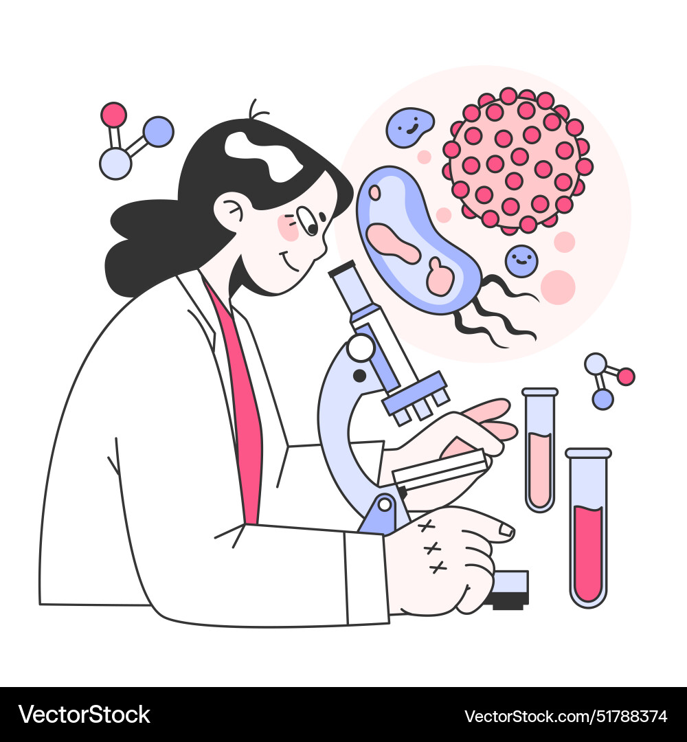 Molecular biology cellular and biomolecular Vector Image