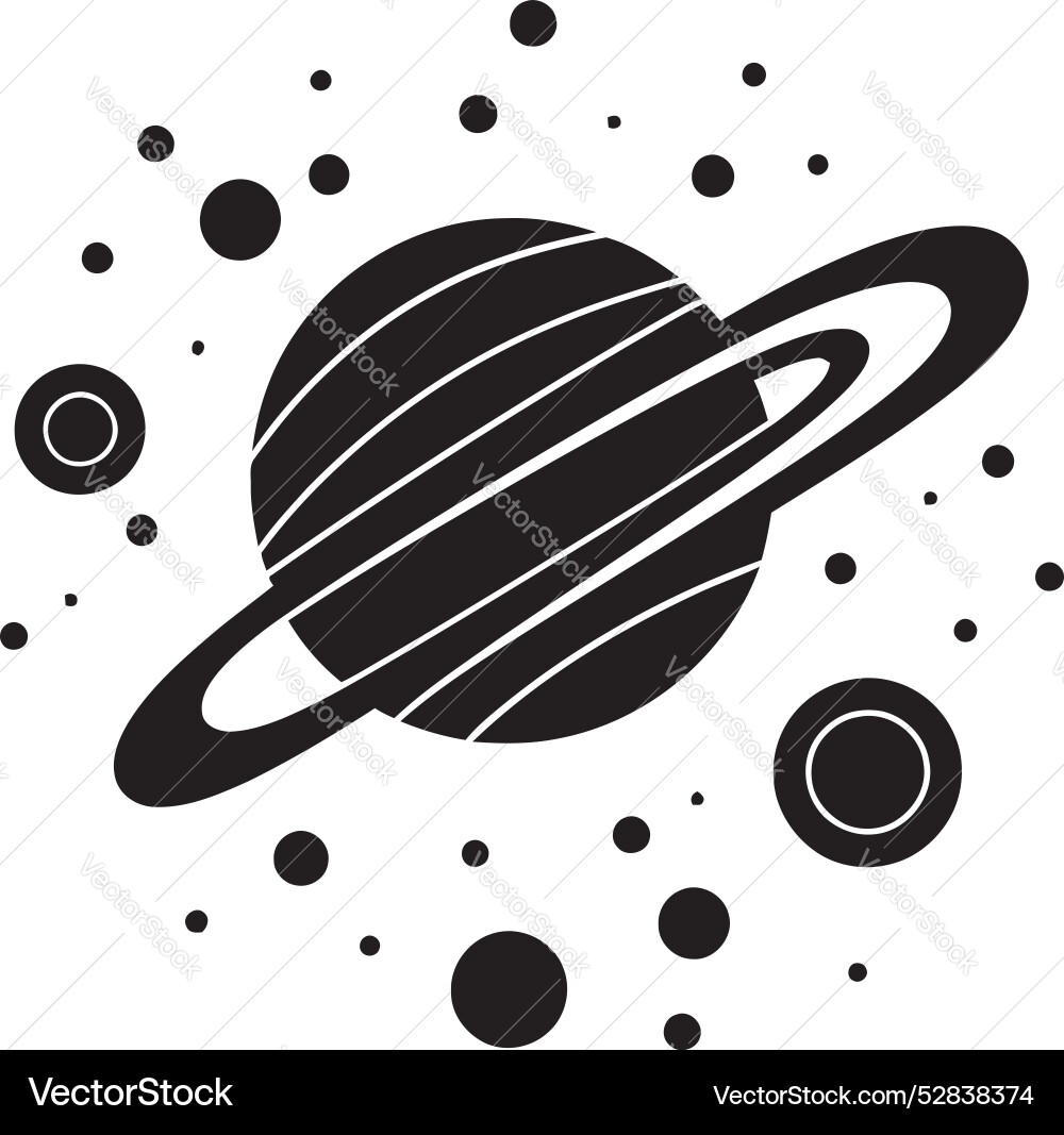 Nebula mark icon design for space astral seal Vector Image