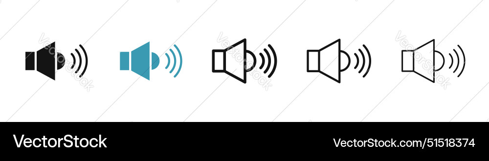 Volumen Icon Lizenzfreies Vektorbild - VectorStock