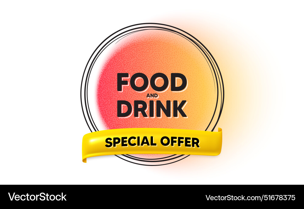 Food and drink tag kitchen offer hand drawn Vector Image