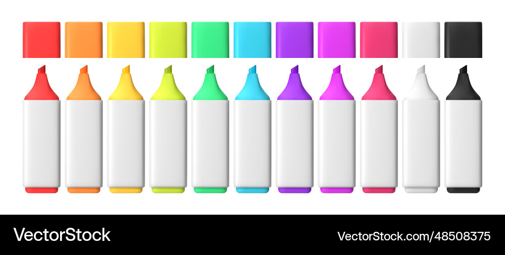 Mock up pen marker Royalty Free Vector Image - VectorStock