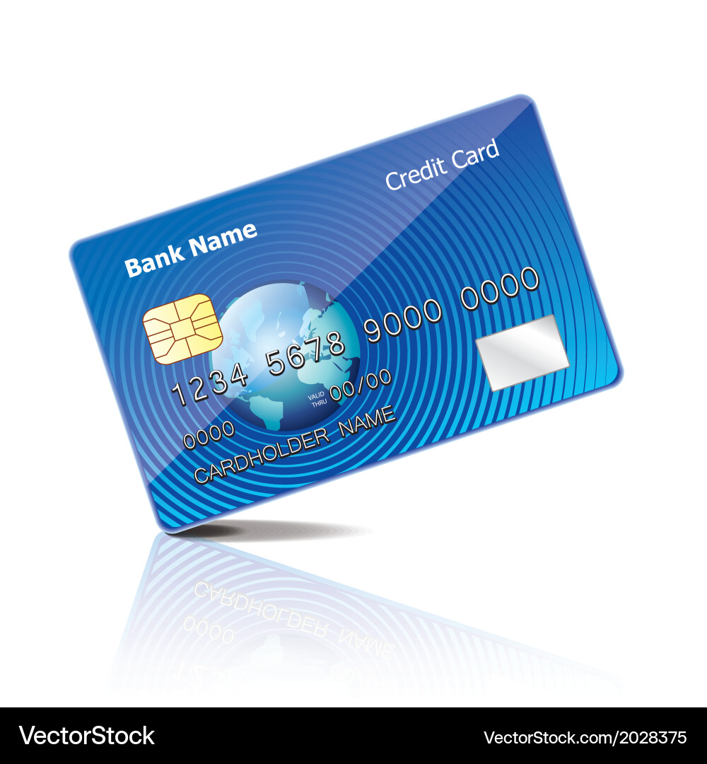 Object credit card Royalty Free Vector Image - VectorStock