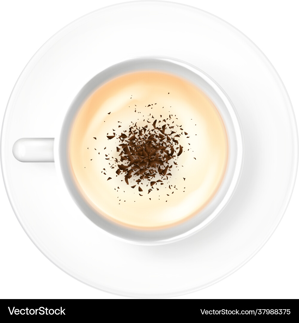 Realistic coffee cup Royalty Free Vector Image