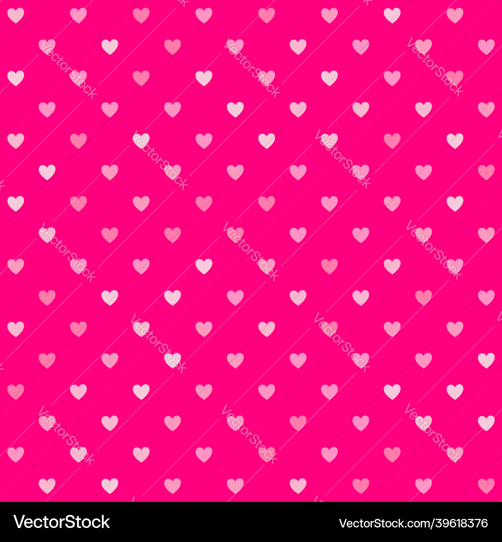 Bright pink hearts seamless background Royalty Free Vector