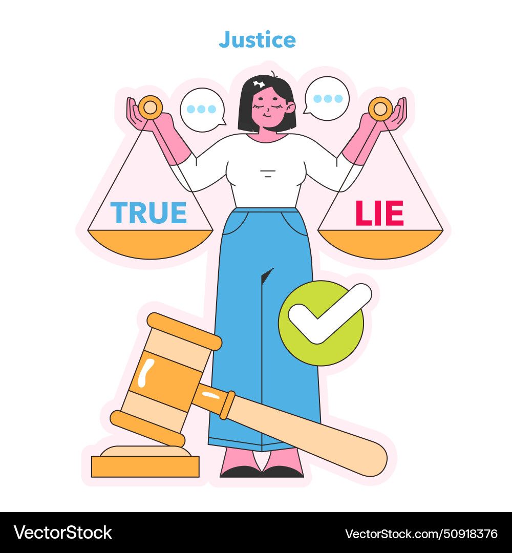 Justice concept Royalty Free Vector Image - VectorStock