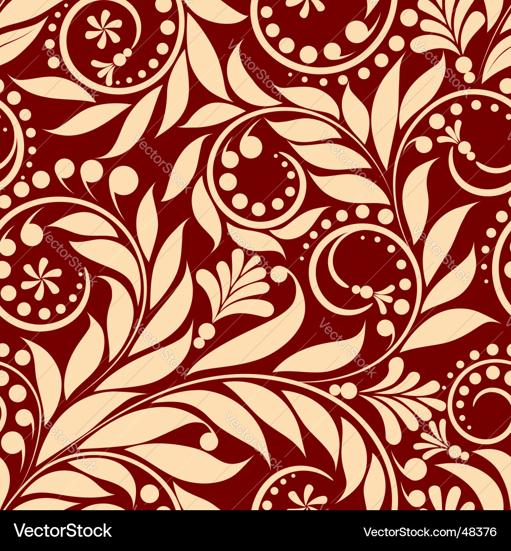 Plant pattern Royalty Free Vector Image - VectorStock