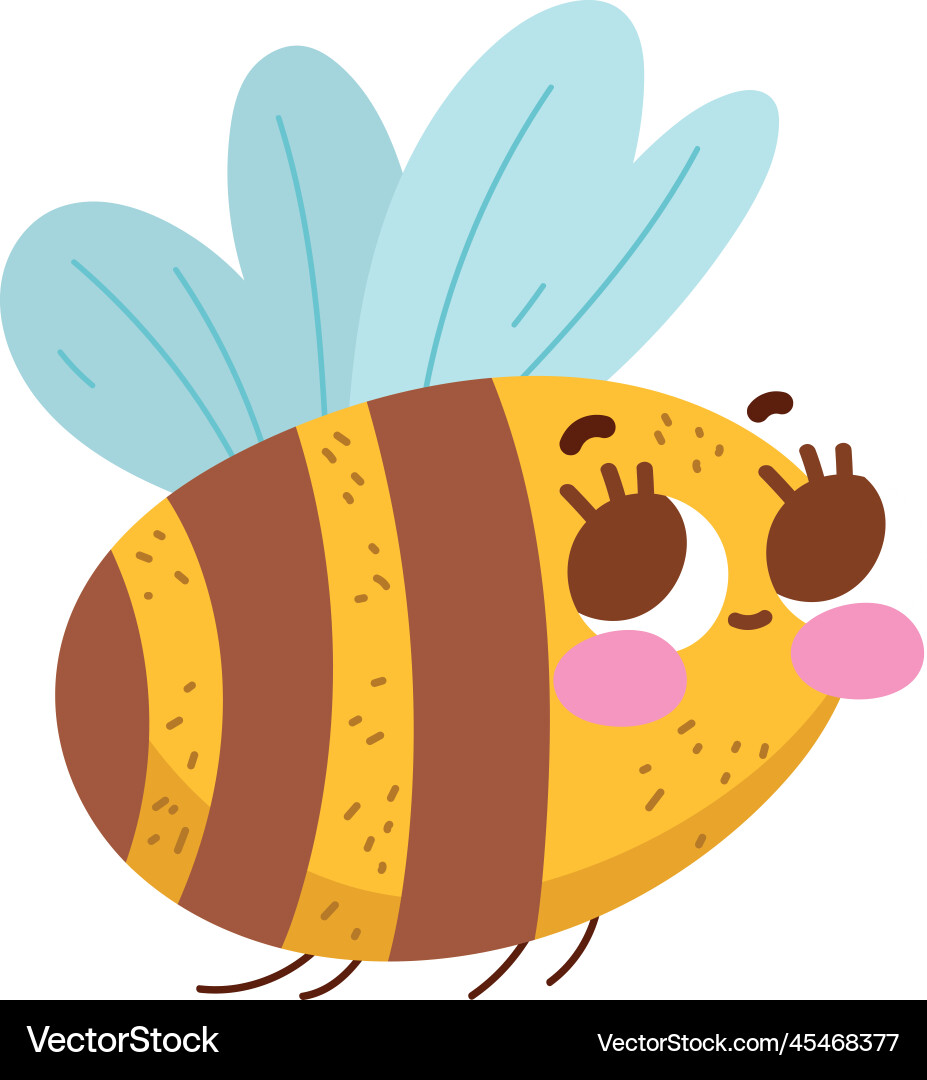 Bee animal cartoon Royalty Free Vector Image - VectorStock