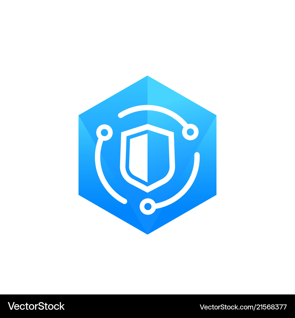 Cybersecurity data protection icon Royalty Free Vector Image