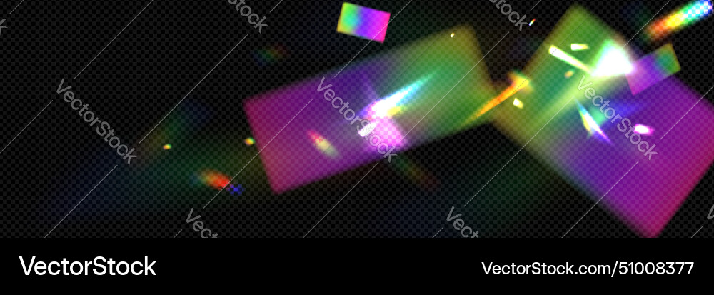 Diamond flare overlay effect Royalty Free Vector Image