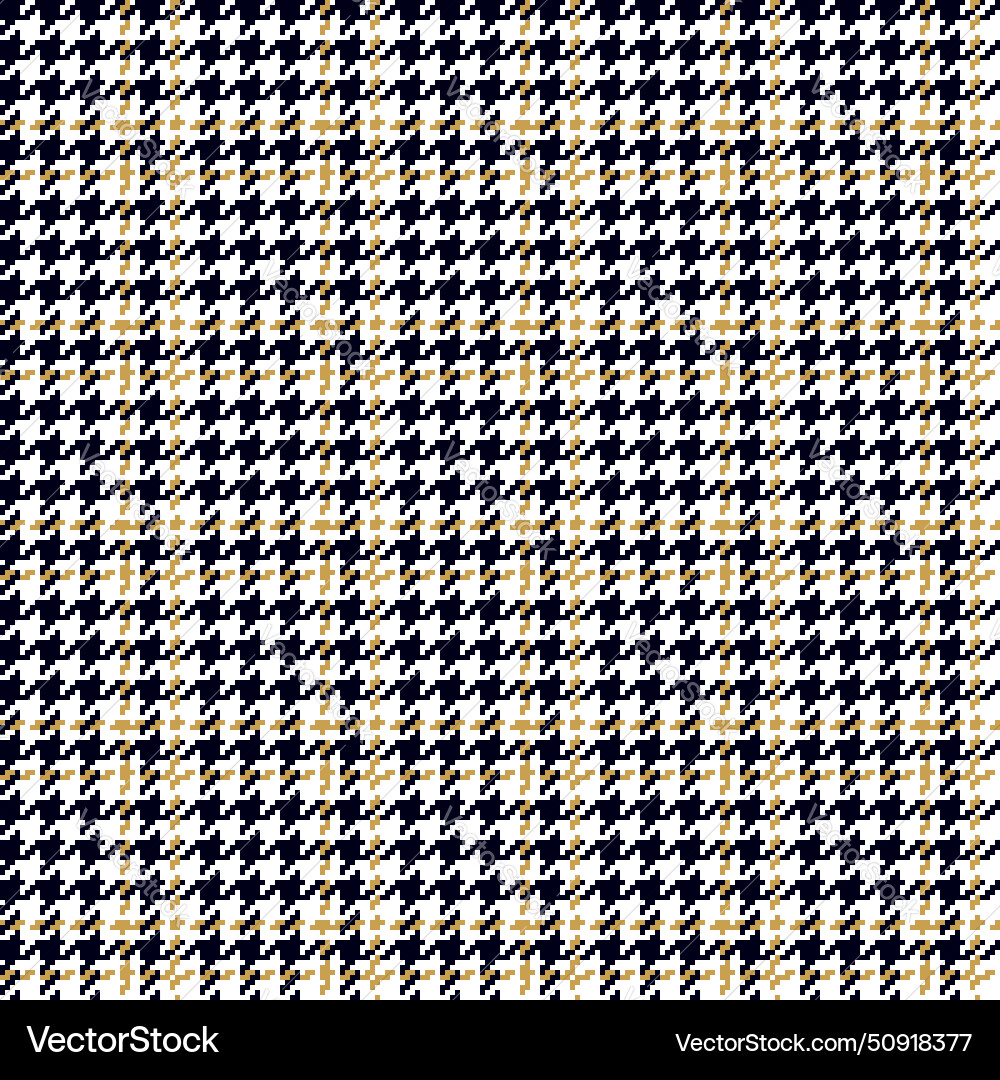 Houndstooth classic plaid seamless pattern Vector Image