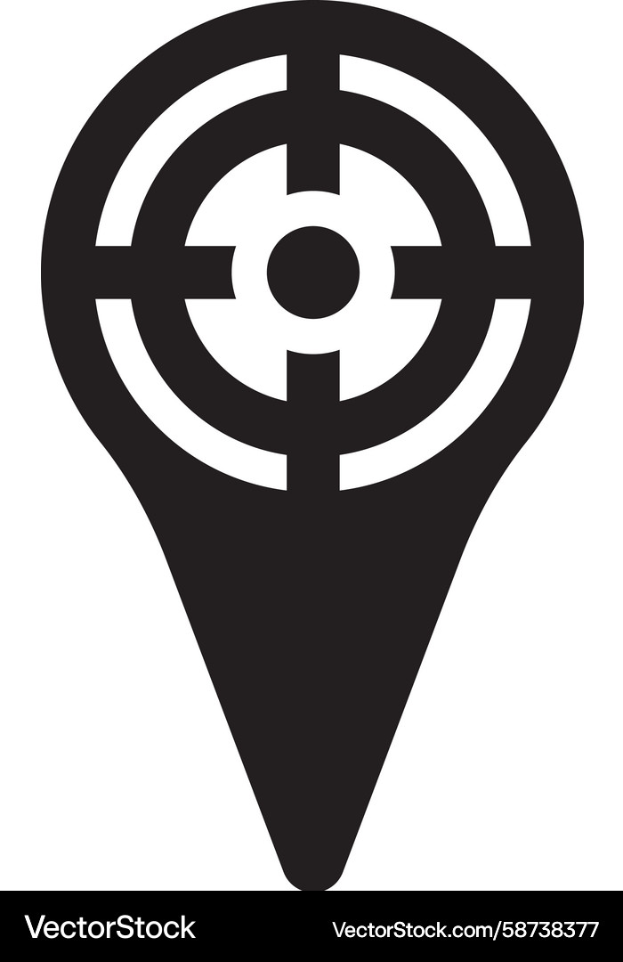 Target Icon - Aim Point Marker Royalty Free Vector Image