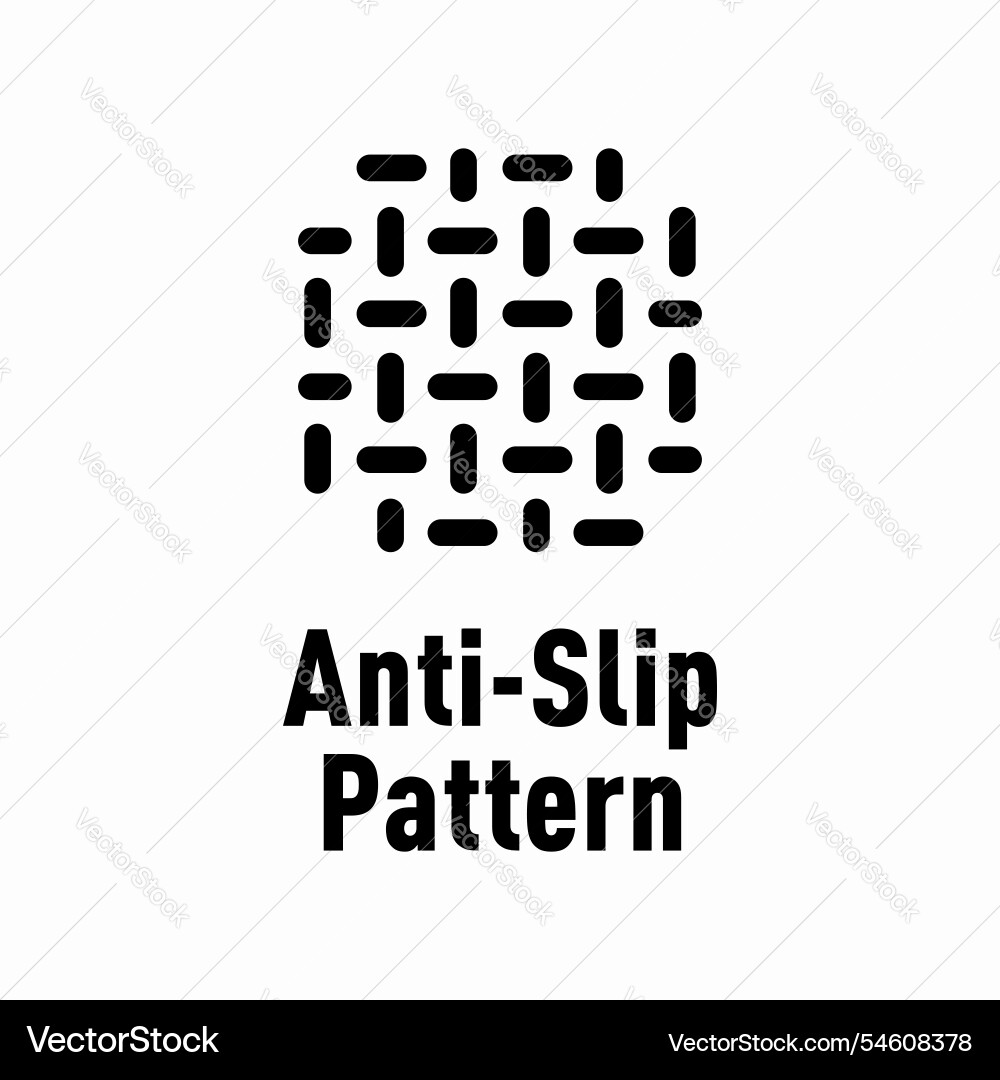 Anti slip pattern information sign Royalty Free Vector Image