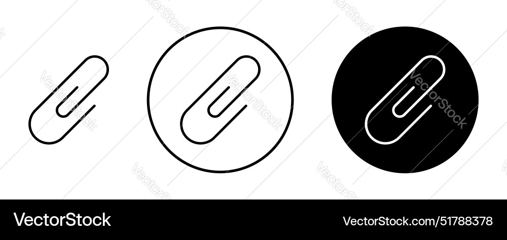 Paperclip icon Royalty Free Vector Image - VectorStock