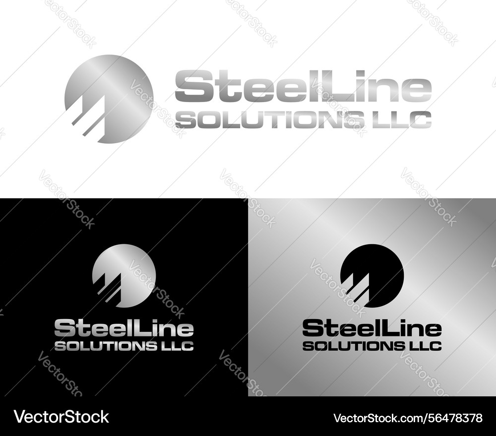 Steel company logo Royalty Free Vector Image - VectorStock