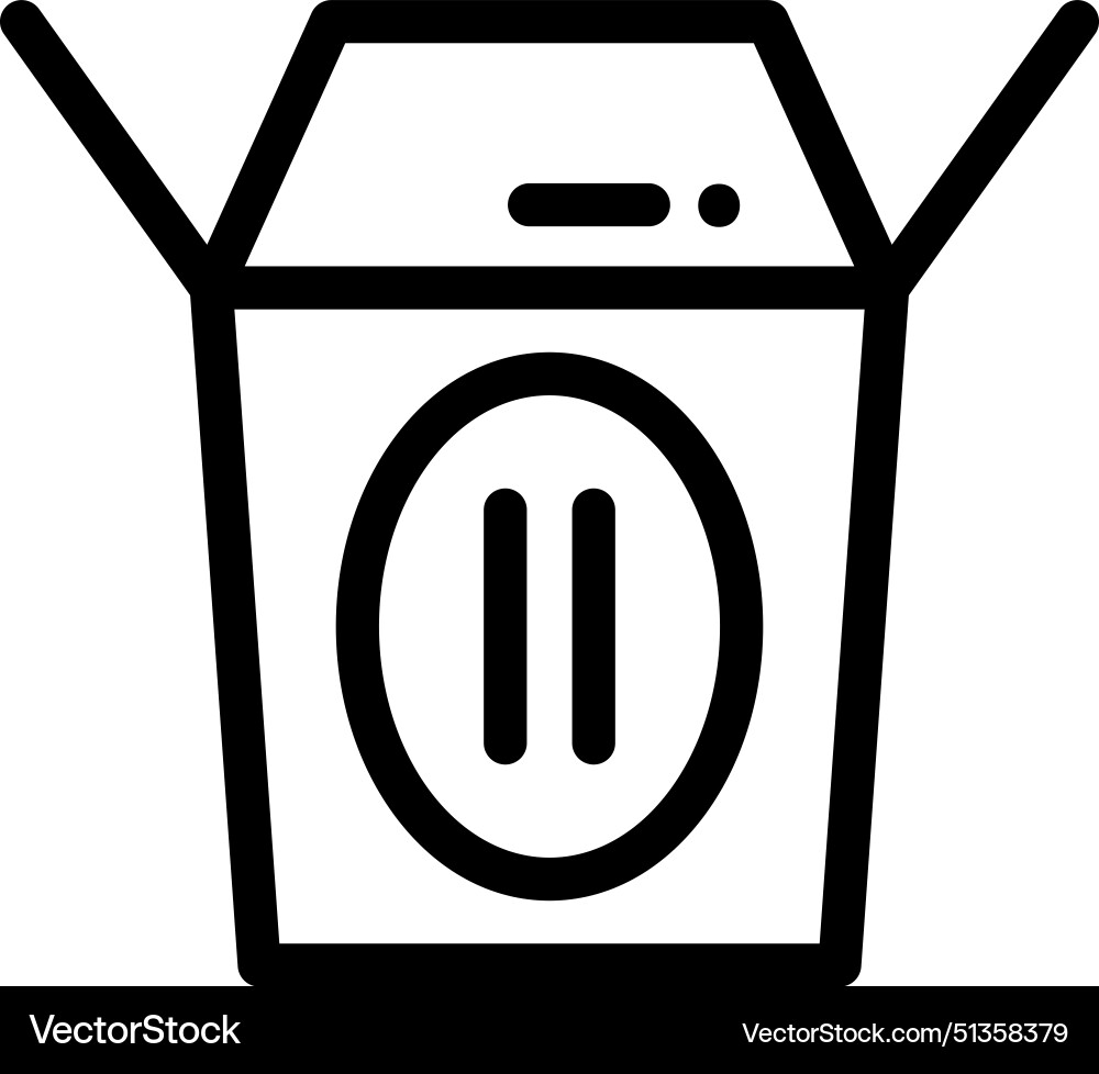 Away icon thin linear style design isolated Vector Image