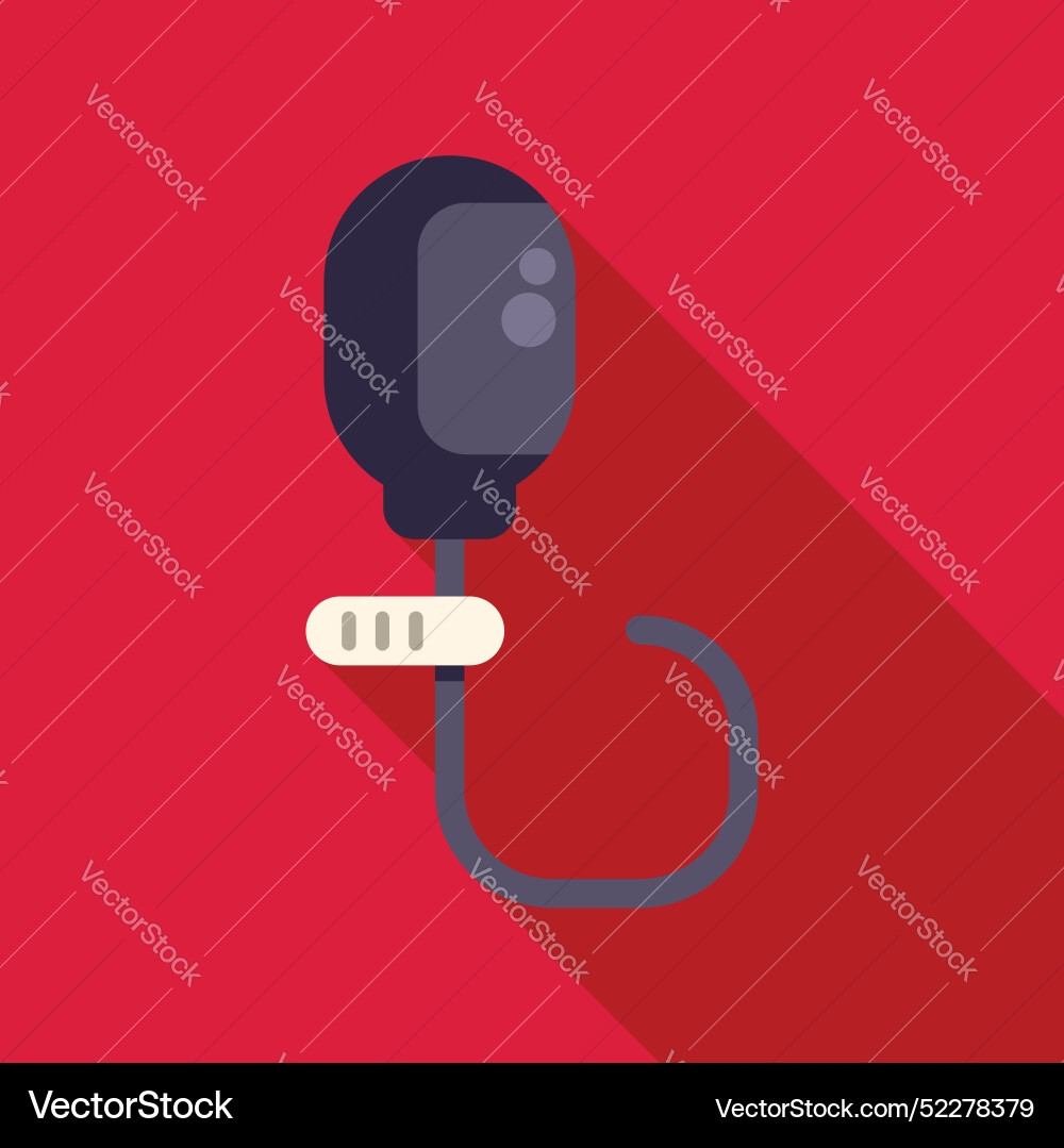 Blood pressure cuff measuring instrument for Vector Image