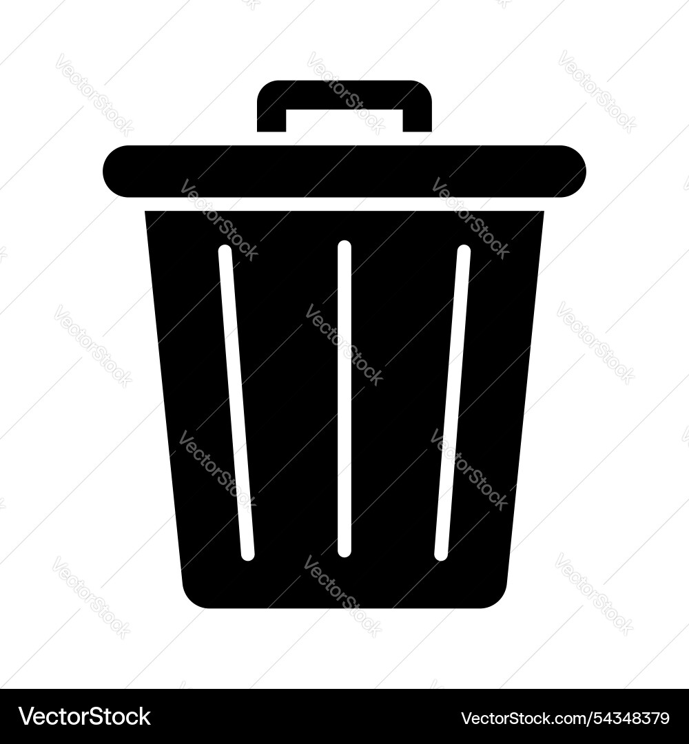 Dustbin Royalty Free Vector Image - VectorStock