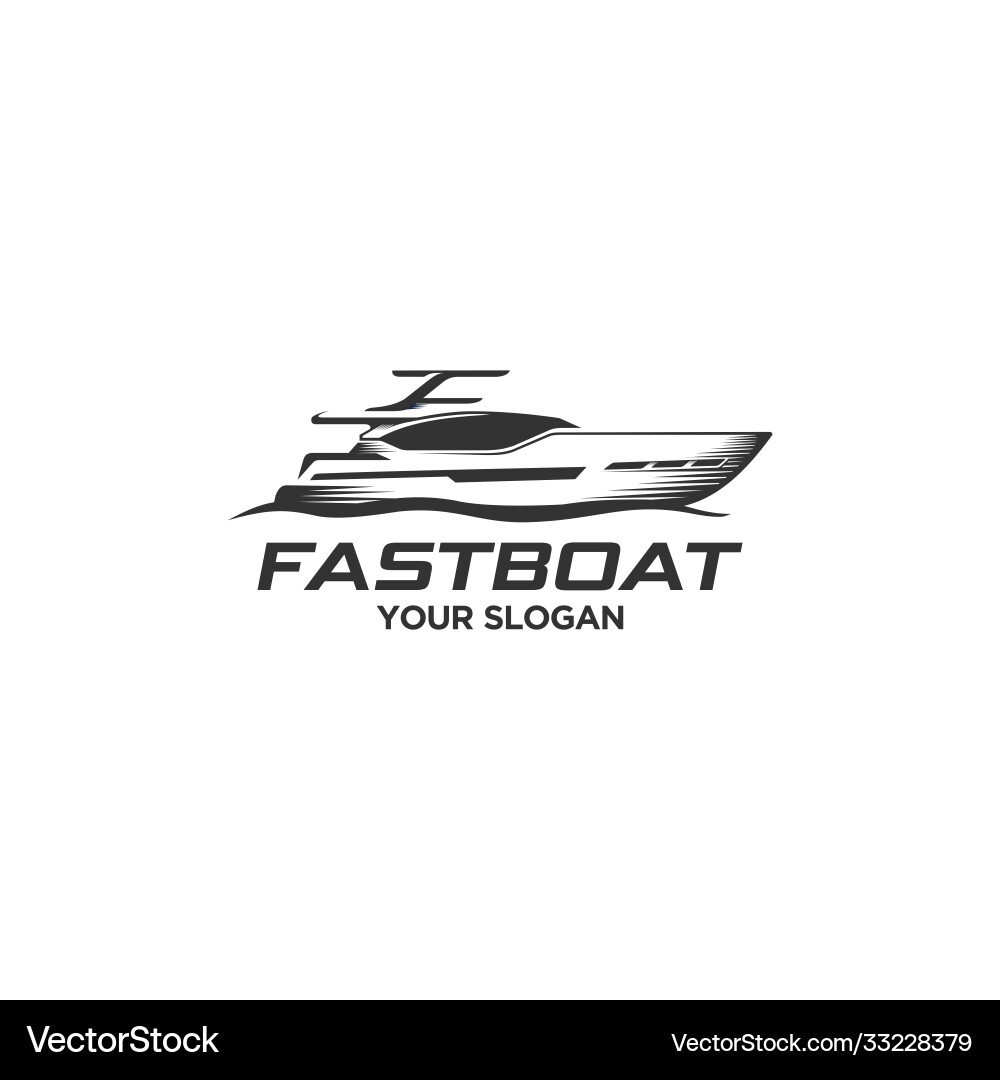 Fast boat Royalty Free Vector Image - VectorStock