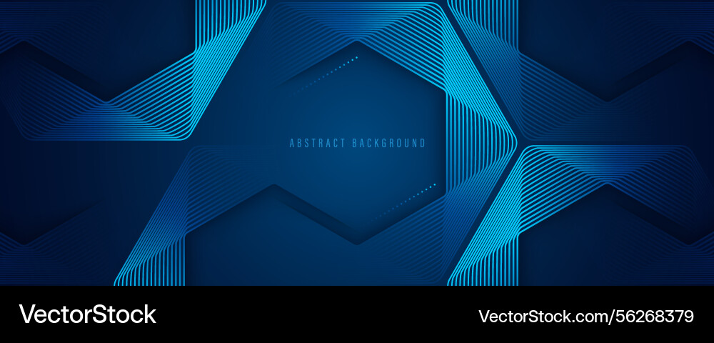 Modern abstract dark blue background geometric Vector Image