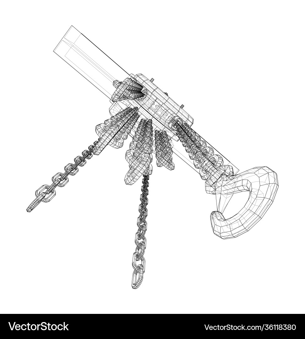 A hoist on beam Royalty Free Vector Image - VectorStock
