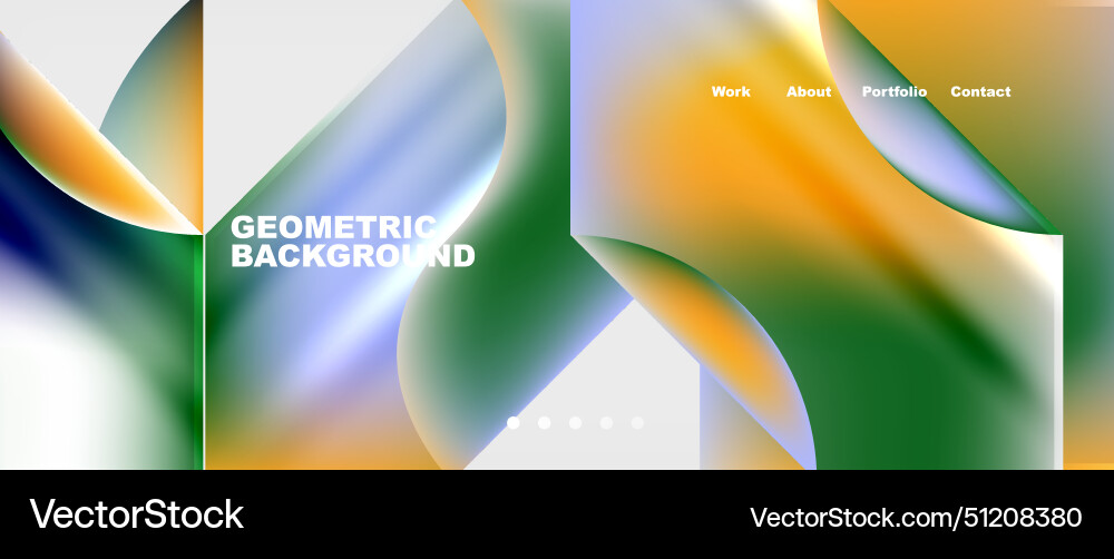 Colorful gradients with abstract geometric shapes Vector Image