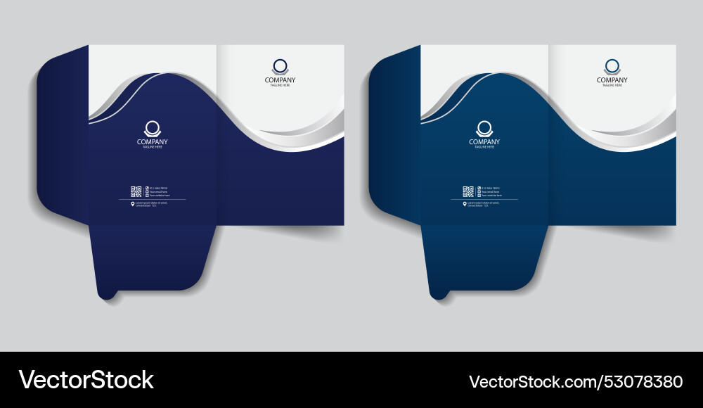 Professional luxury corporate creative file folder