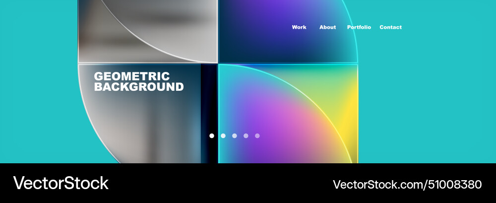 Rainbow technology on electric blue background Vector Image