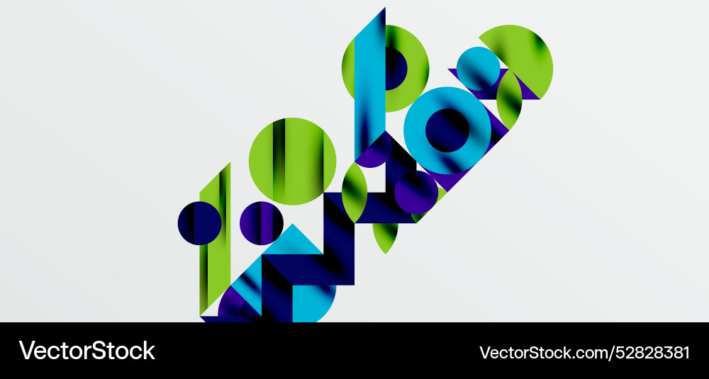 Geometric neo patterns abstract background Vector Image