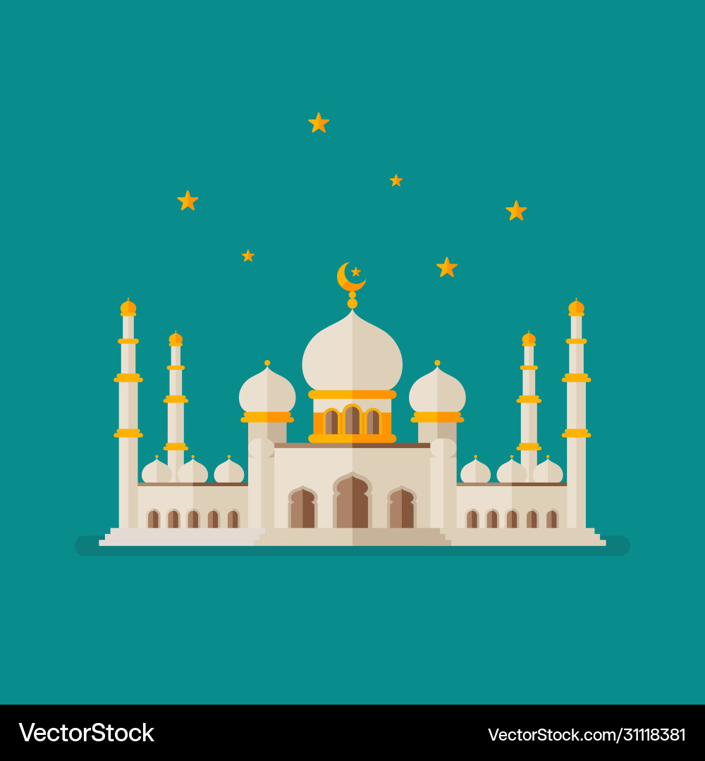 Islamic mosque Royalty Free Vector Image - VectorStock