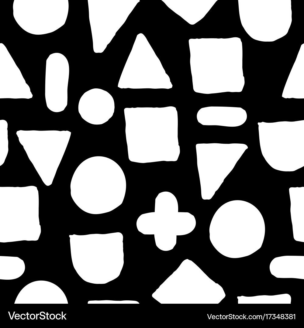 Simple stylish seamless hand-made pattern Vector Image