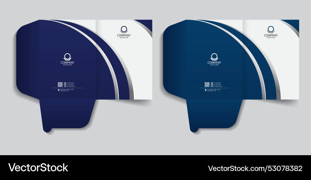 Paper cover folder template Royalty Free Vector Image