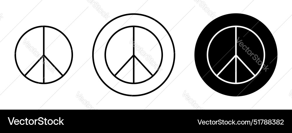 Peace icon Royalty Free Vector Image - VectorStock