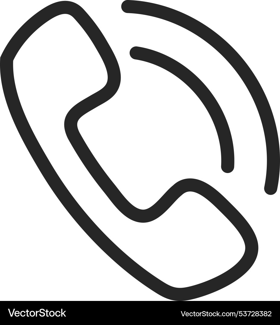 Ringing Phone Icon - Call Symbol Royalty Free Vector Image