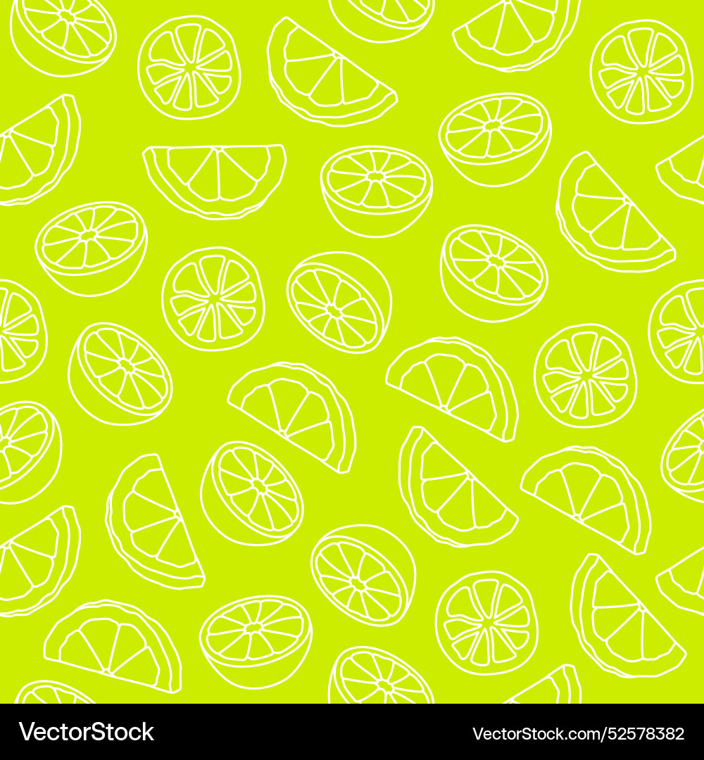 Seamless background with lemons Royalty Free Vector Image