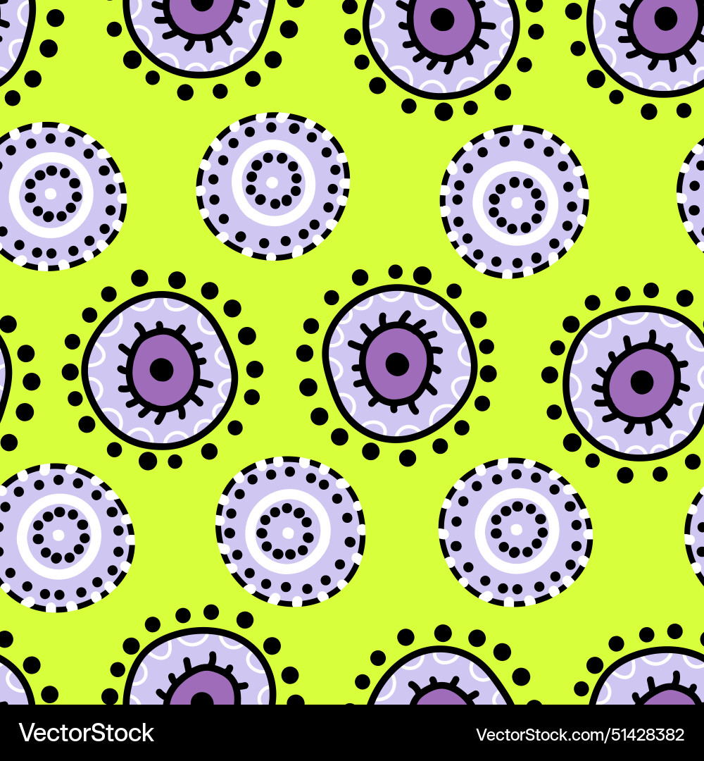 Seamless pattern with geometric aboriginal Vector Image