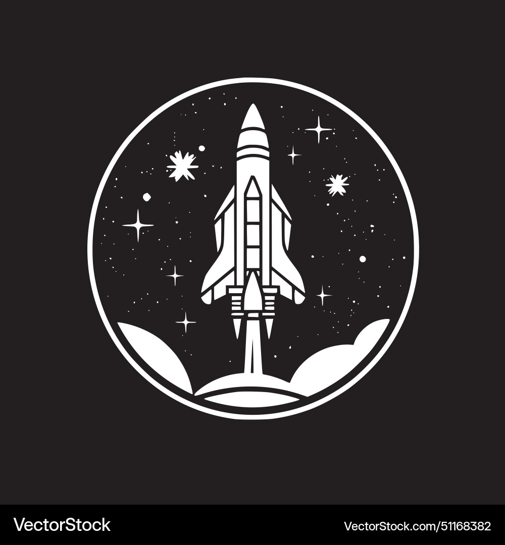 Space - high quality logo ideal for t-shirt Vector Image