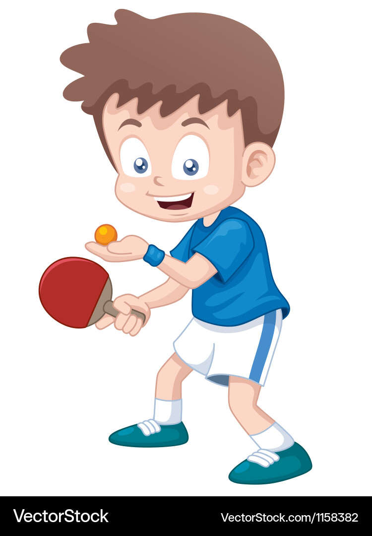 Table tennis player Royalty Free Vector Image - VectorStock
