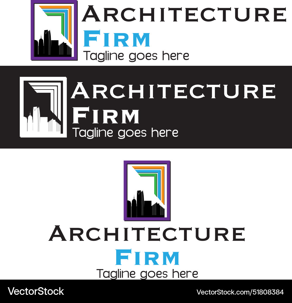 Architecture logo Royalty Free Vector Image - VectorStock